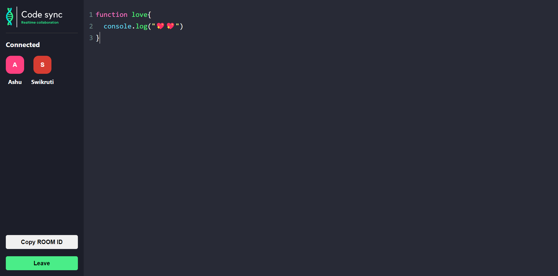 GitHub - Ashutosh102/CodeSync_Real-time_IDE: Code room for users where users can code along with ...