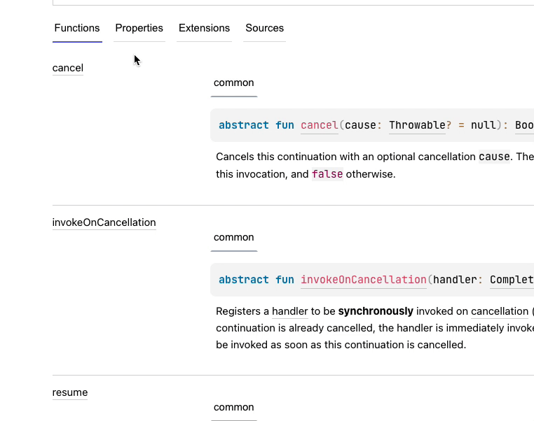 Jumping Tab Behaviour · Issue 3292 · Kotlin Dokka · Github