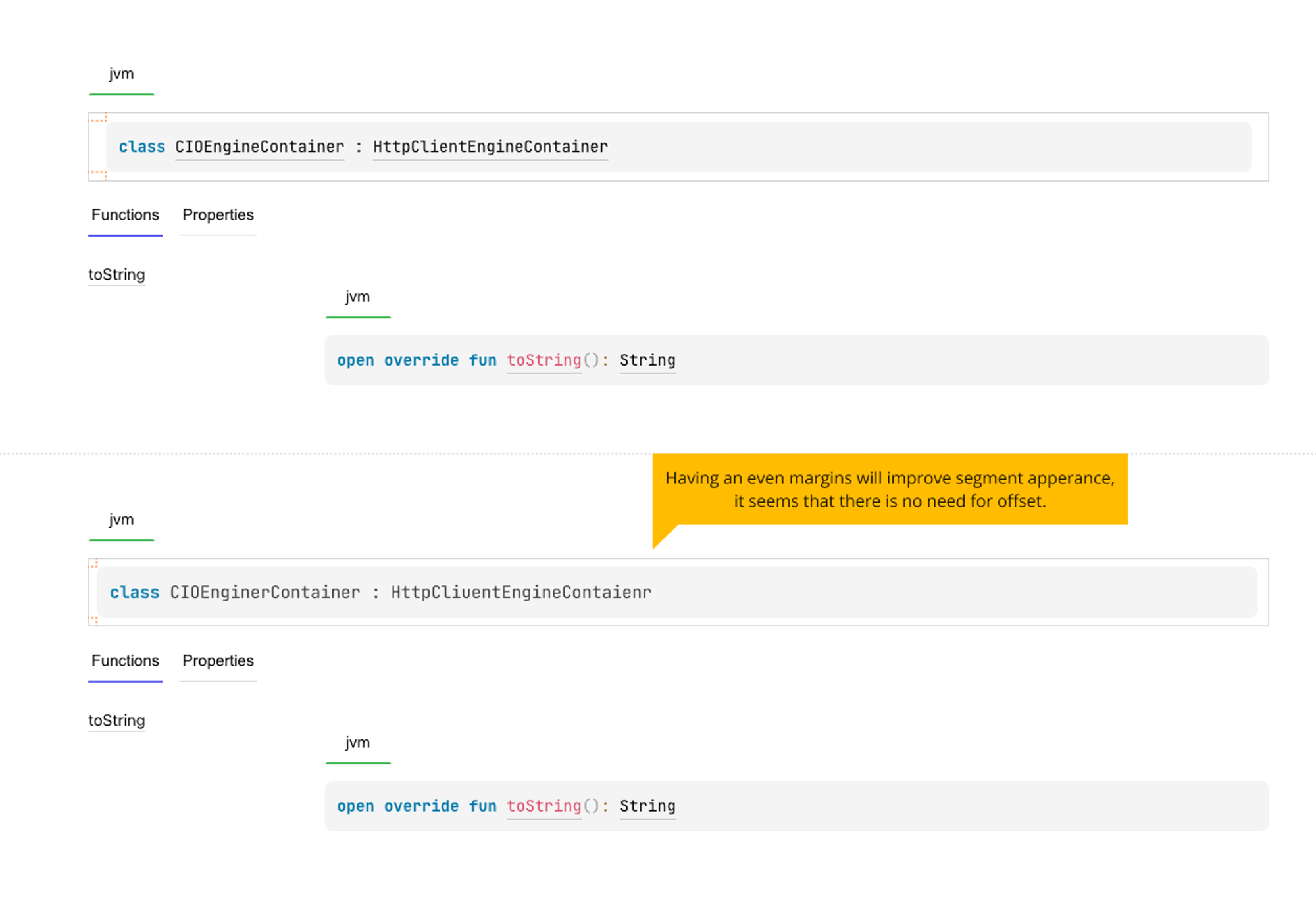 Uneven margins in container · Issue #3304 · Kotlin/dokka · GitHub