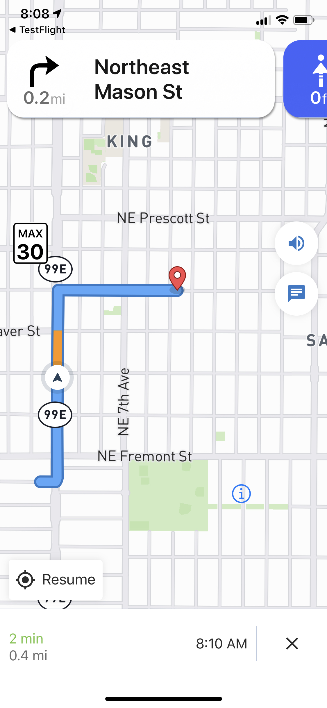 Map Info Button Moves After Tapping Follow Mode Button In Top Right map-info-button-moves-after-tapping-follow-mode-button-in-top-right