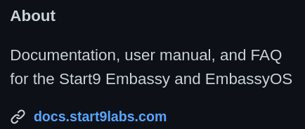 docs.start9labs.com redirects to V2 docs (start9.com/0.2.x/) · Issue #127 · Start9Labs ...