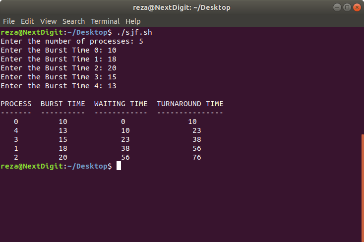 Github F Rezacpuschedulingalgorithm Shell Program Cpu Scheduling Algorithms In Operating