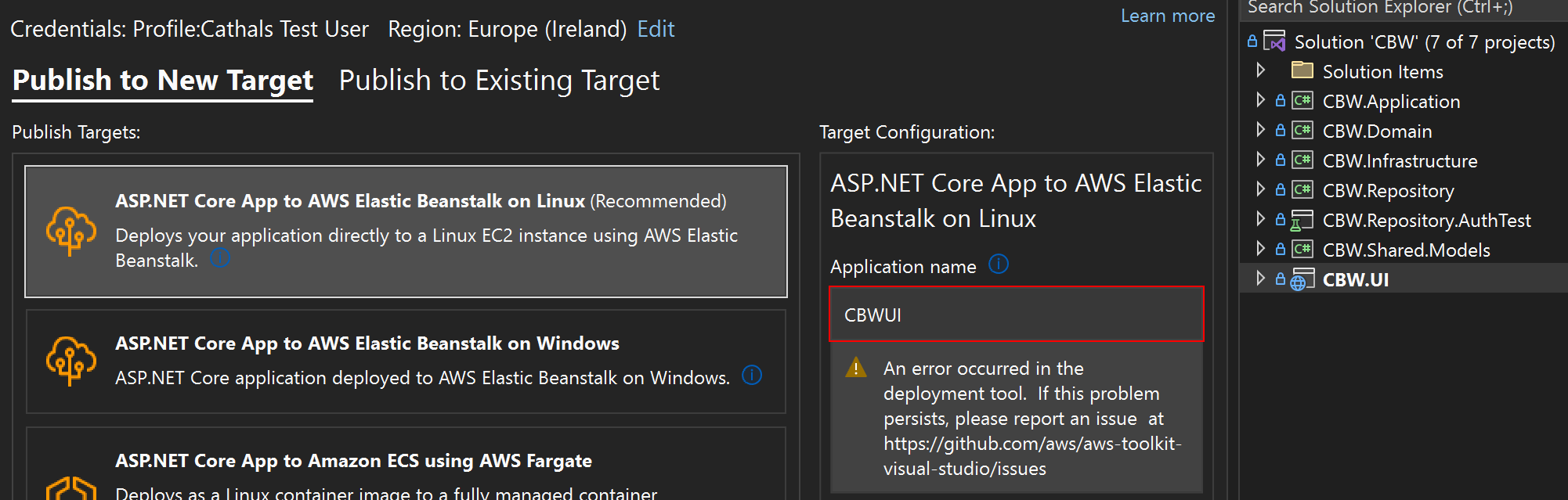 Receiving a HTTP 500 error when trying to deploy to Ireland and London Region · Issue #338 · aws ...