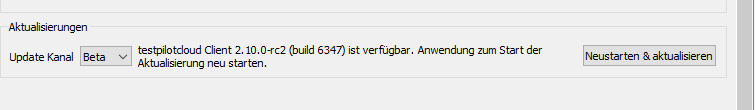 Qa Testpilotcloud 2100 Rc3 Not Available For Update Error For Update To 2100 Rc2 · Issue