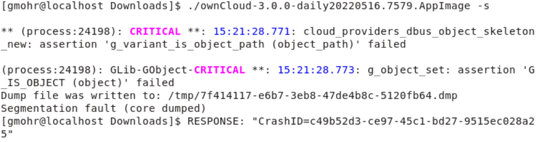 [QA] 3.0.0 AppImage crash on CentOS 7 & other platforms · Issue #9683 · owncloud/client · GitHub