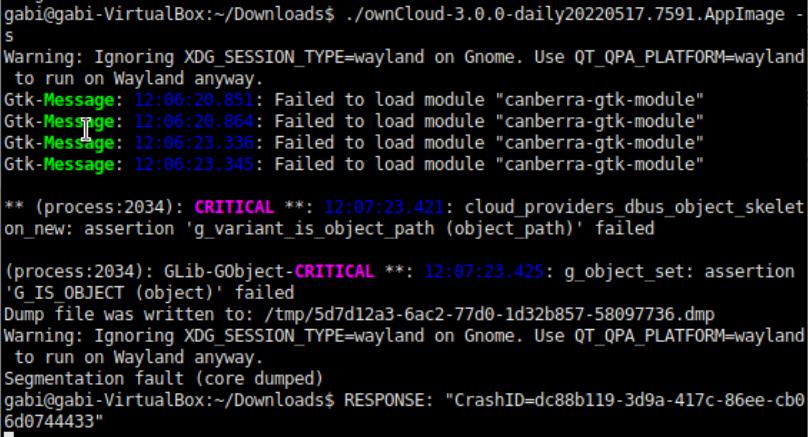 [QA] 3.0.0 AppImage crash on CentOS 7 & other platforms · Issue #9683 · owncloud/client · GitHub