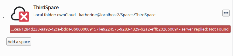 [QA] Improve display of deleted/disabled spaces · Issue #9700 · owncloud/client · GitHub