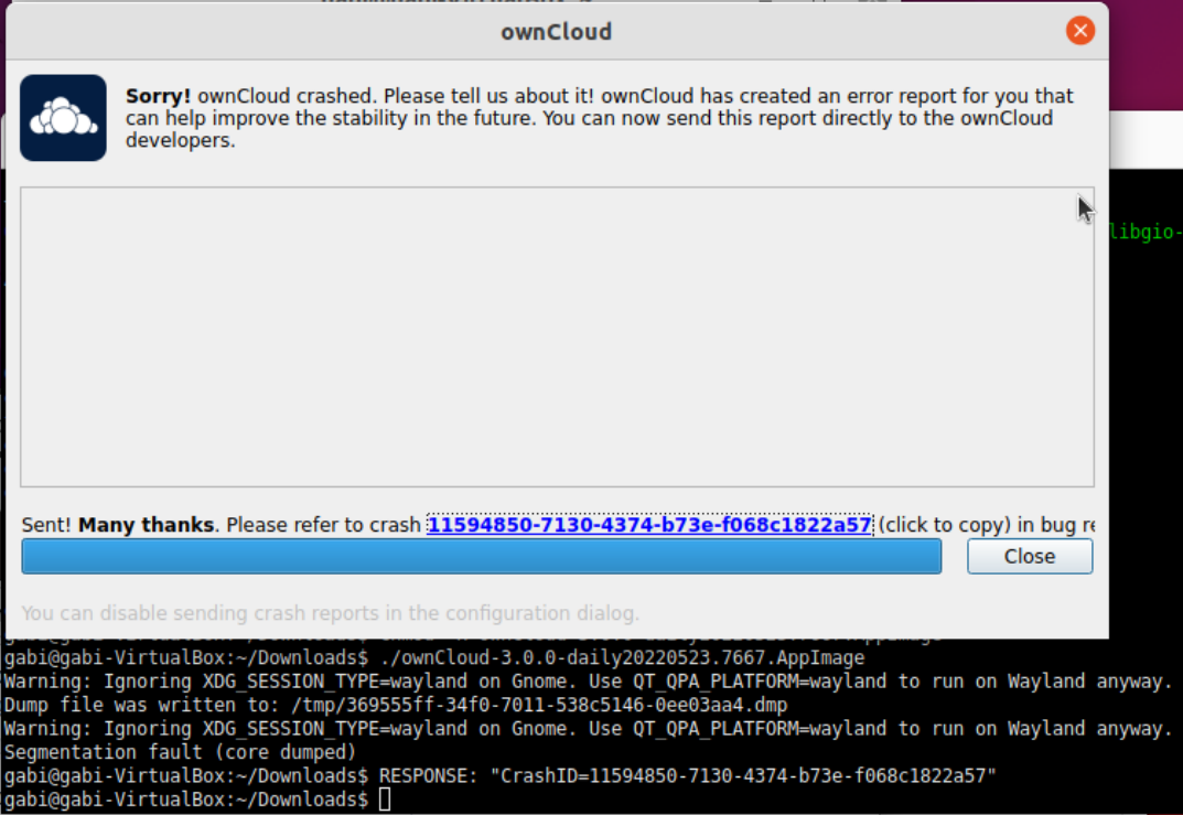 [QA] 3.0.0 AppImage crash on CentOS 7 & other platforms · Issue #9683 · owncloud/client · GitHub