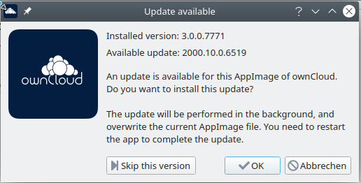 [QA] Problems with AppImage update · Issue #9682 · owncloud/client · GitHub