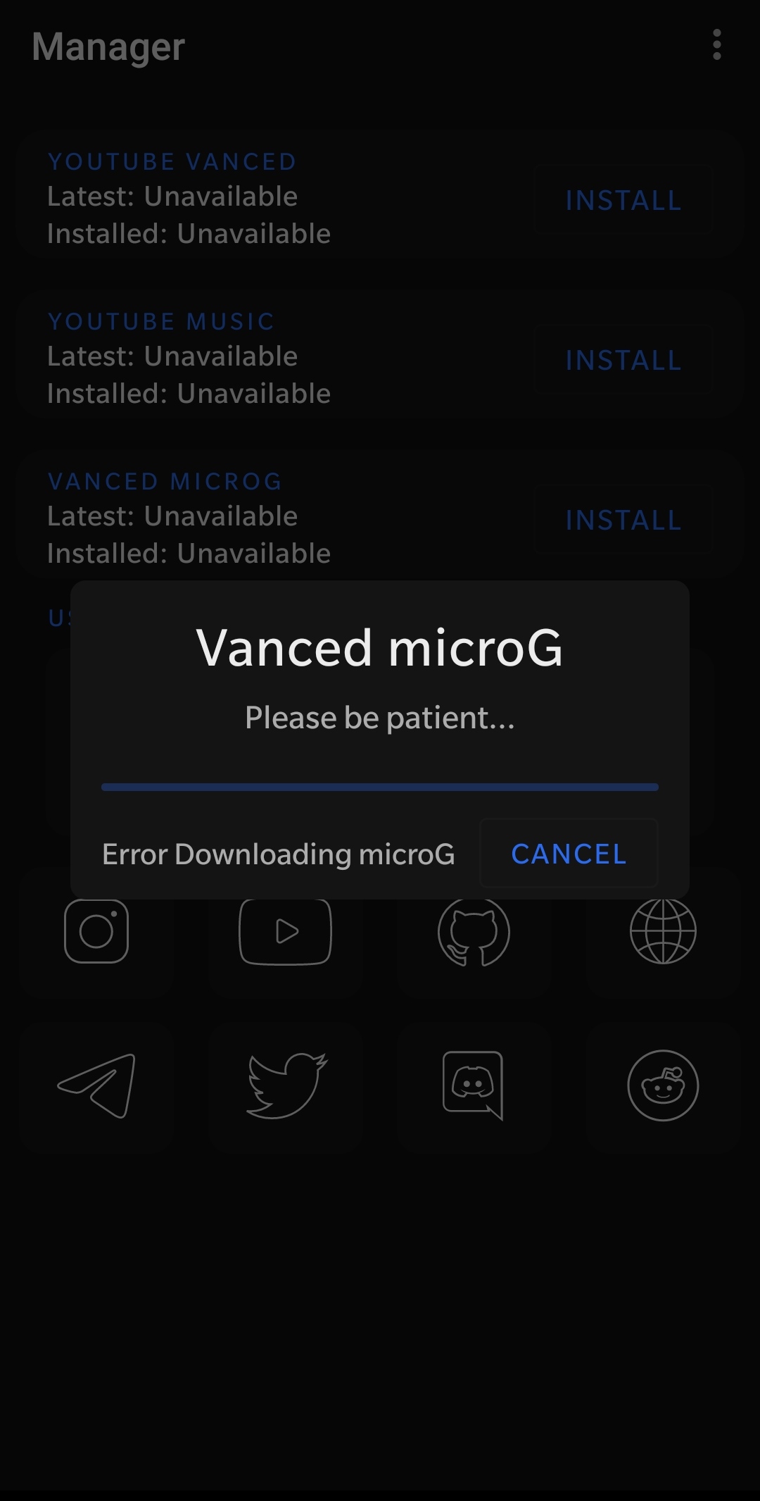 [nonroot] downloading problem · Issue #311 · TeamVanced/VancedManager · GitHub