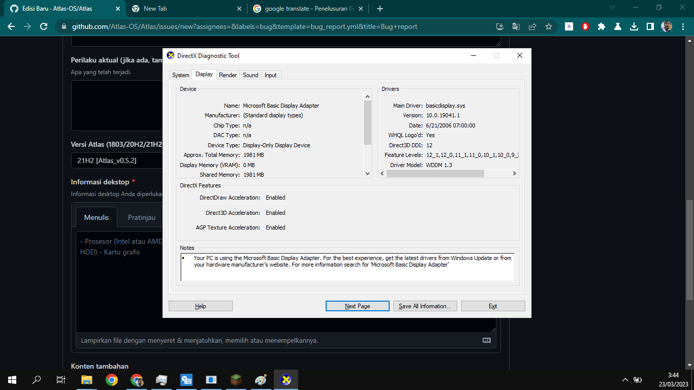 graphic driver in tlauncher · Issue #612 · Atlas-OS/Atlas · GitHub