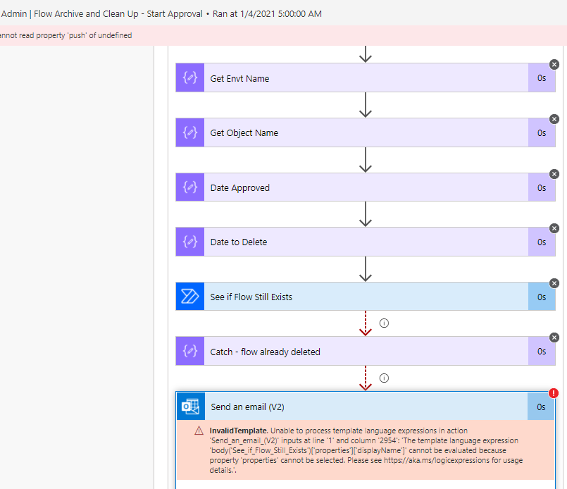 [BUG]: Admin | Flow Archive and Clean Up - Start Approval - Failed due to invalid schema · Issue ...
