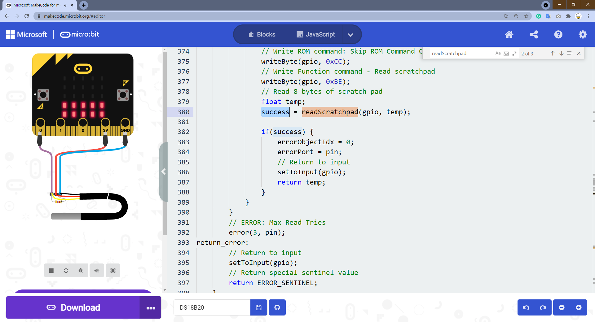 Does not work on micro:bit V2 hardware · Issue #2 · bsiever/microbit-dstemp · GitHub