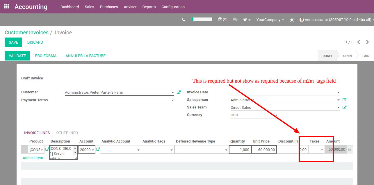 [v10] Required field in one2many relationship · Issue #23372 · odoo/odoo · GitHub