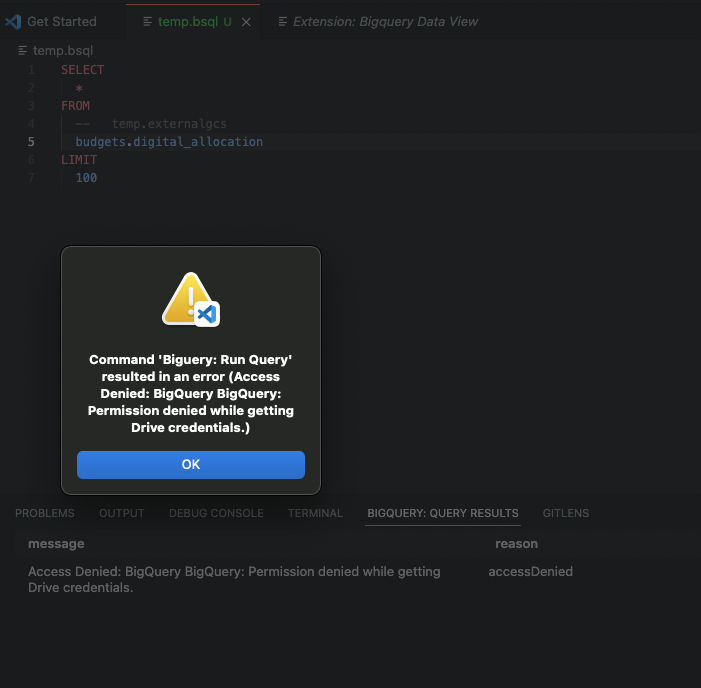 Cannot view external tables · Issue #21 · bstruct/vscode-bigquery · GitHub