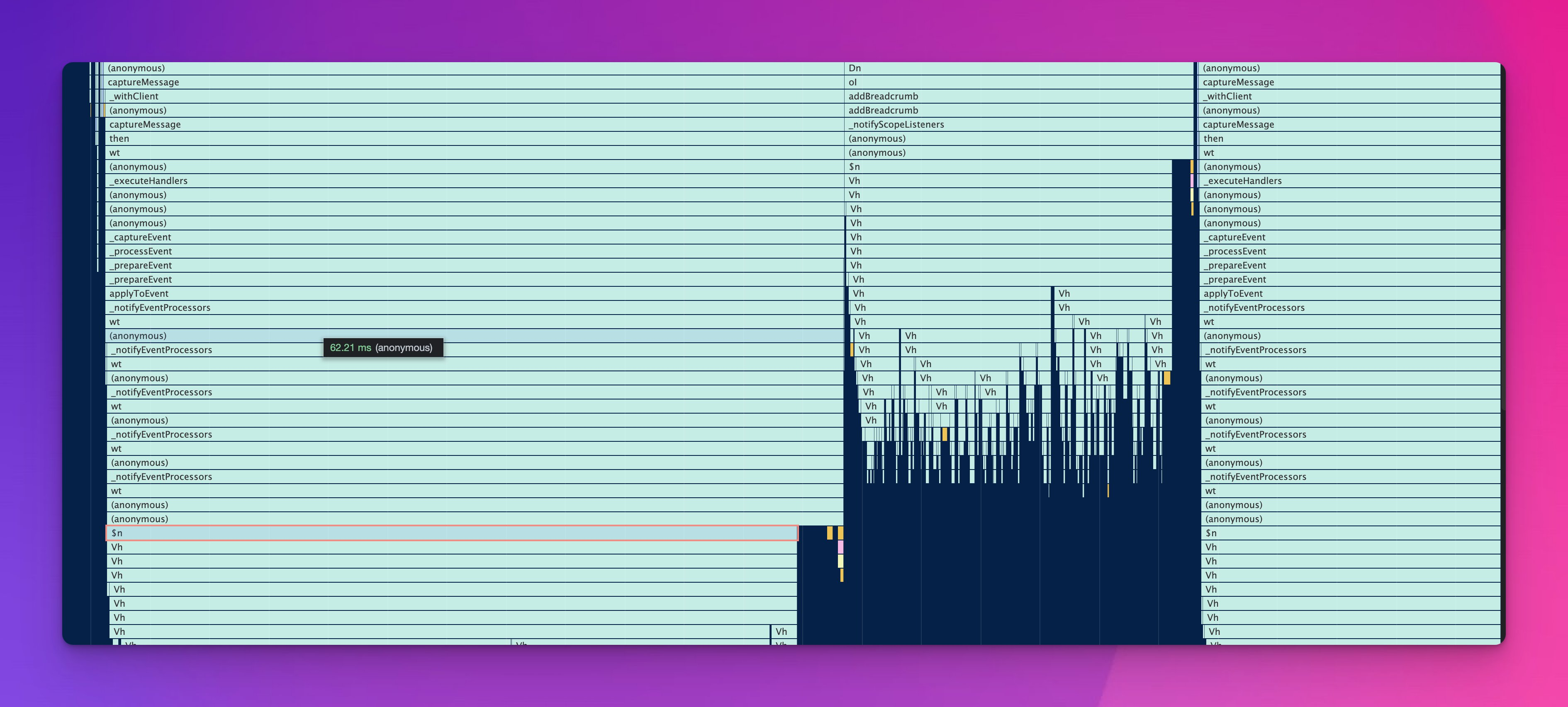 [Sentry slowing down app] Capturing a large warning each frame will take longer than a single ...