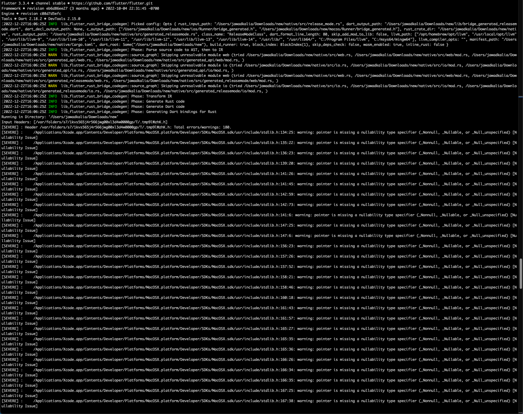 [Bug] Headers files for macos/ios are not generated as expected when following the multiple ...