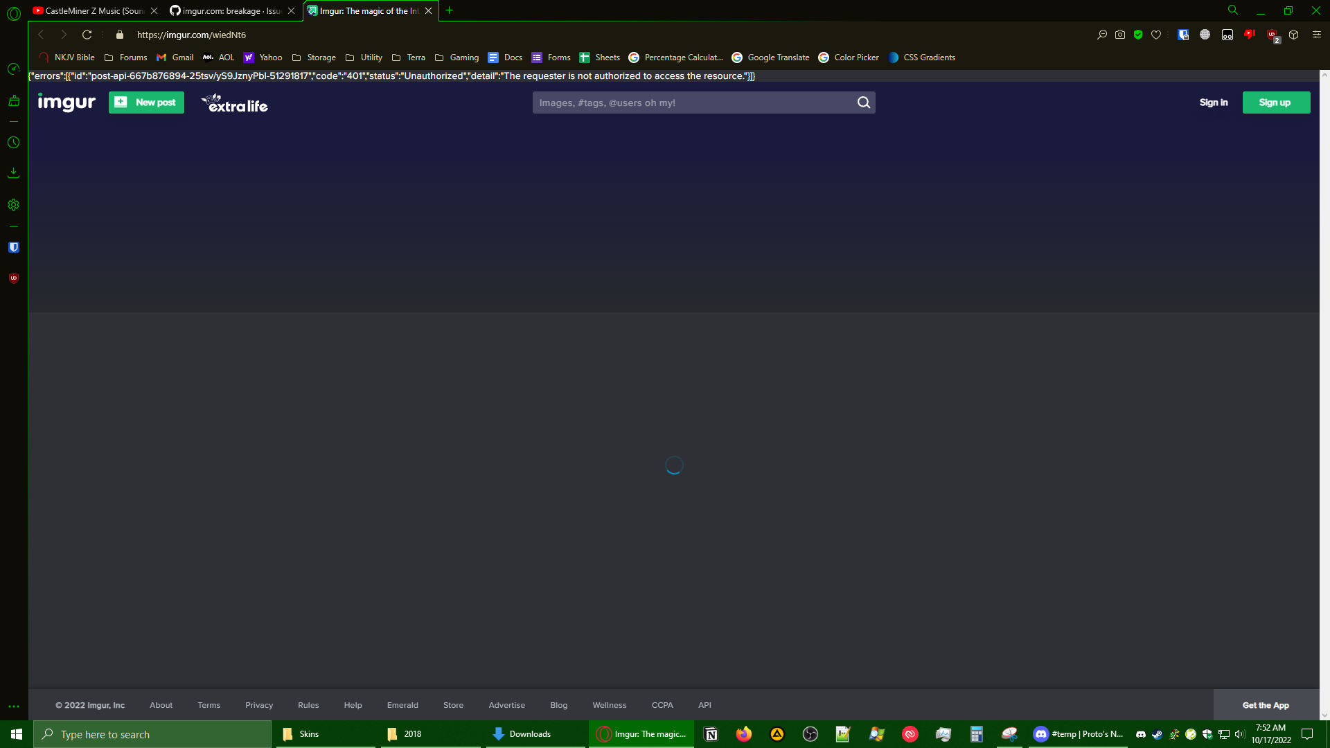 imgur.com: breakage · Issue #15225 · uBlockOrigin/uAssets · GitHub