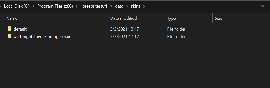 File skin/Aseprite Wild Night Theme/sheet png not found · Issue #99 ...