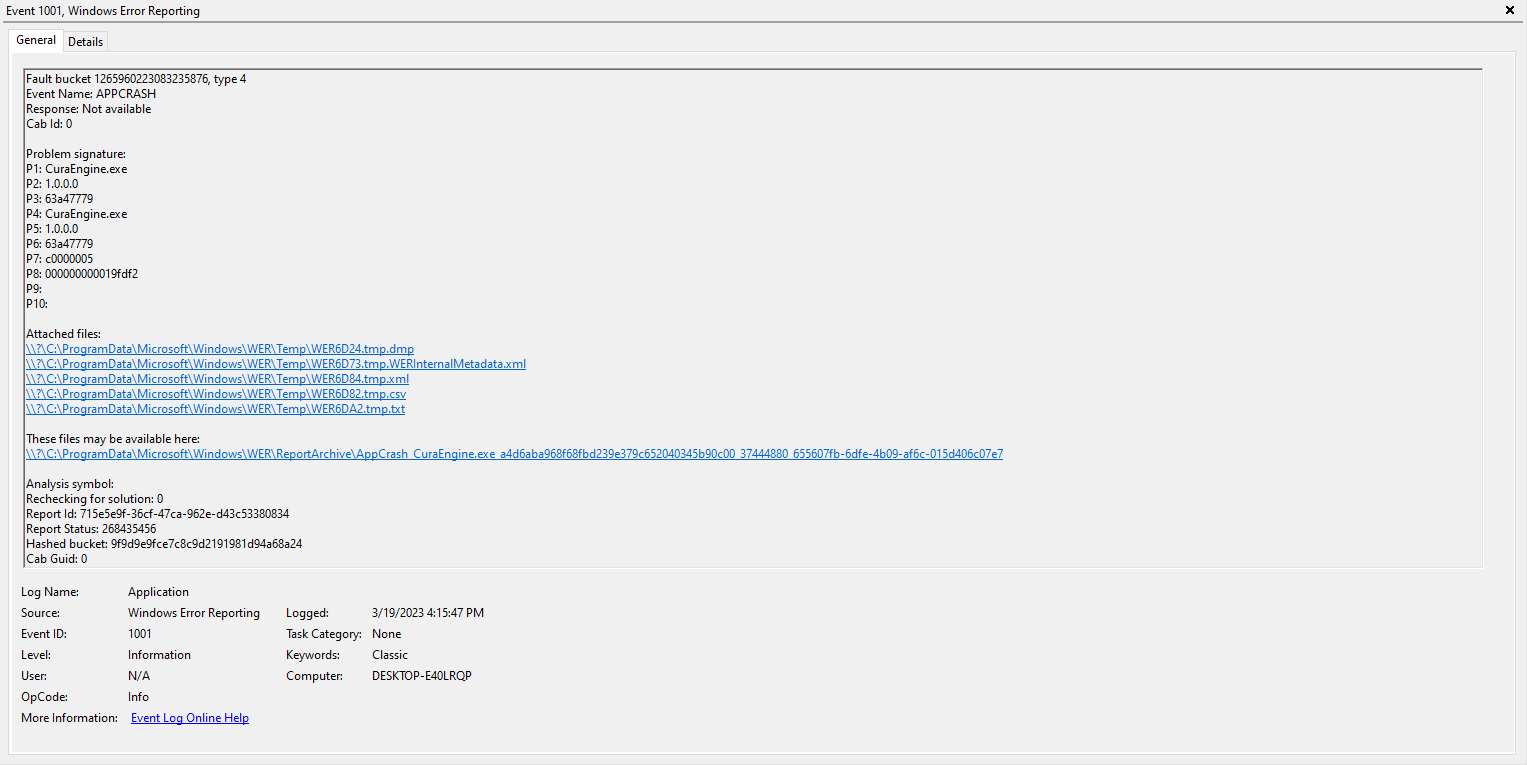 Unknown Slicing Failure · Issue #14965 · Ultimaker/Cura · GitHub