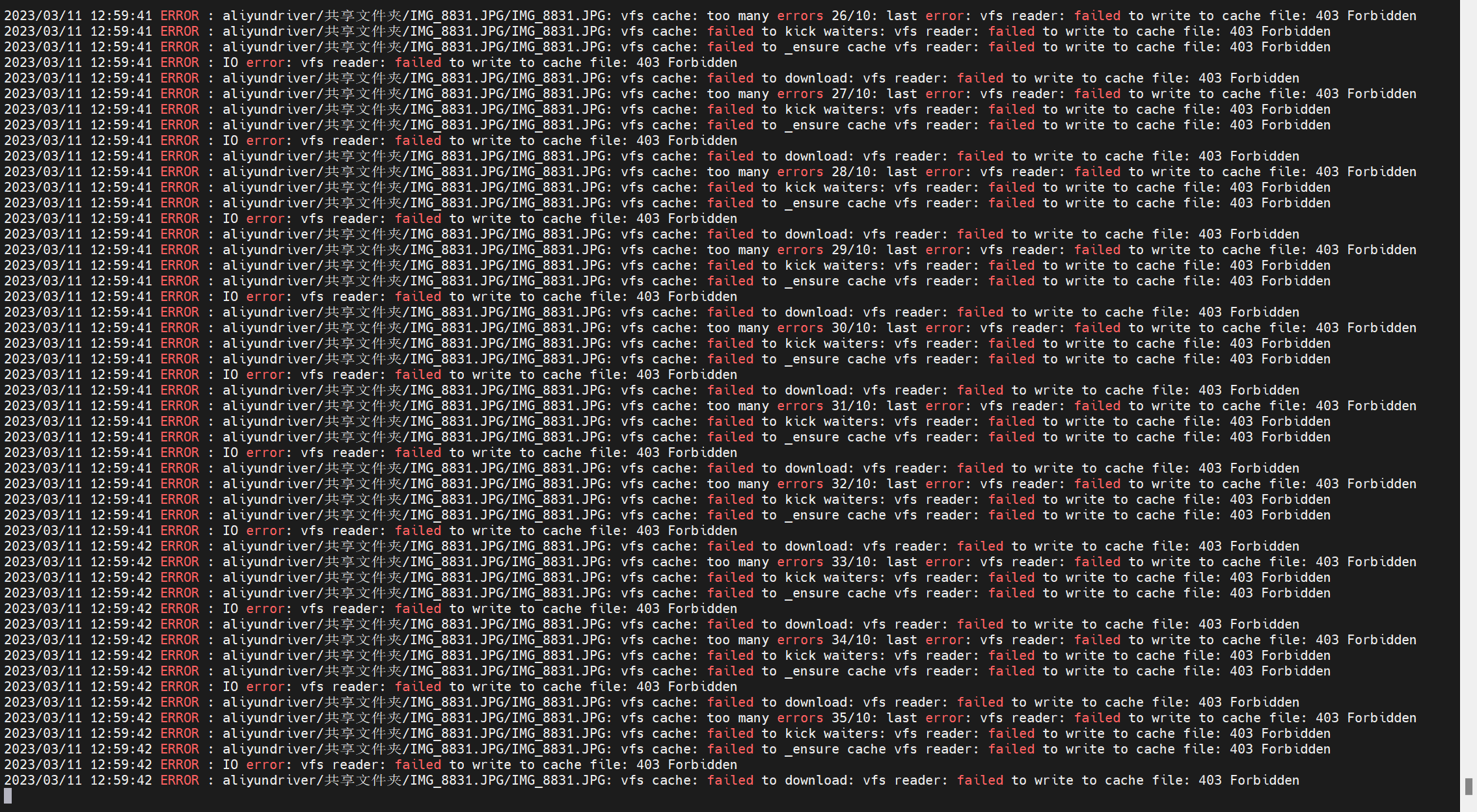 Rclone挂载alist阿里云open可浏览目录，但无法读取和下载 · Issue #3802 · AlistGo/alist · GitHub