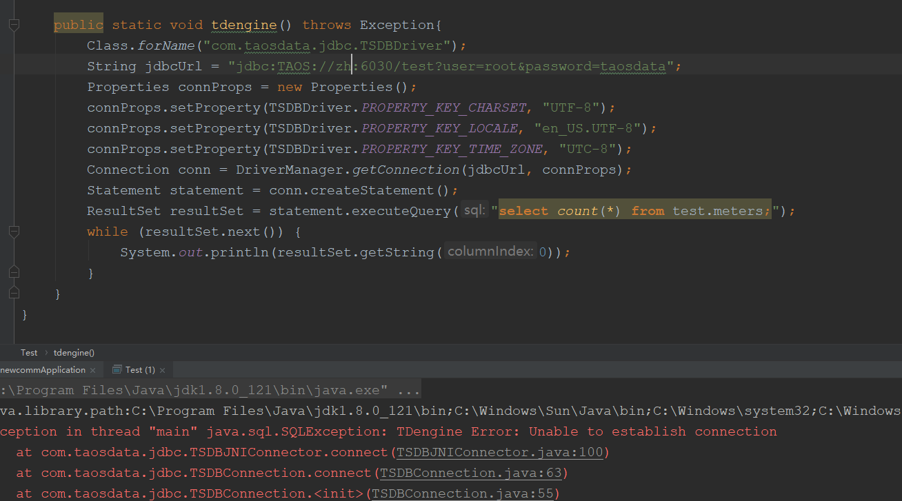 DB error: Unable to establish connection, when windows client(v2.0.5.1) connect to server ...