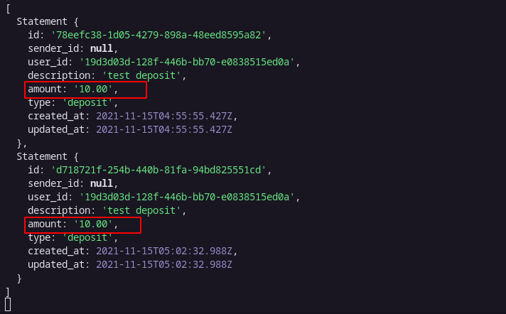[Bug] The type from amount is a string not a number · Issue #1 ...