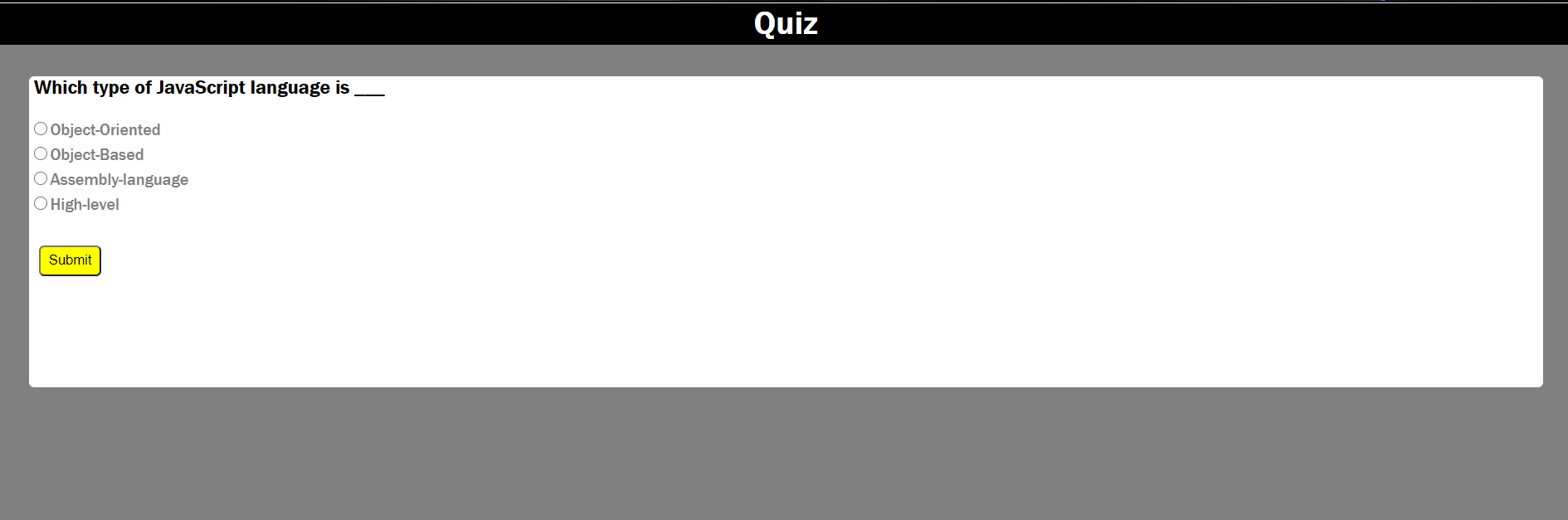 GitHub - anishbansal22/Online-Quiz