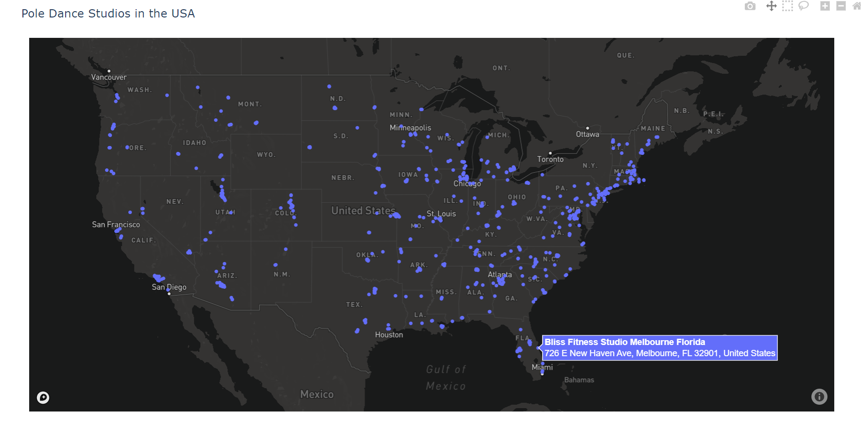 GitHub - anna-morozova-ucsd/pole-dance-studios-map-USA: USA pole dance studios map