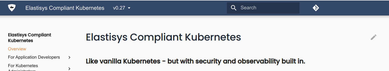 Edit mode is enabled on "specific version" pages · Issue #483 · elastisys/welkin · GitHub