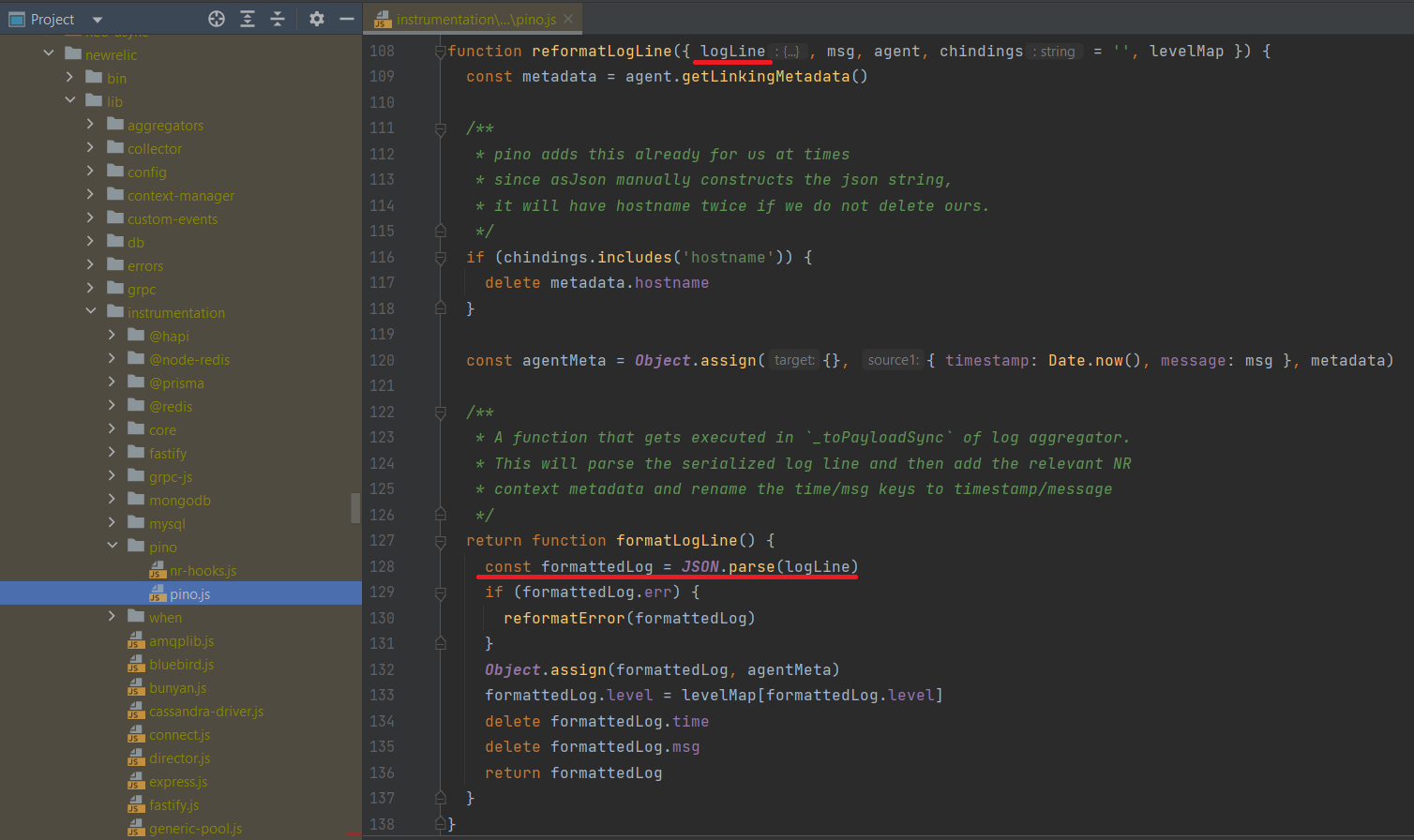 Unhandled Error During Json Parse · Issue 1744 · Newrelic Node