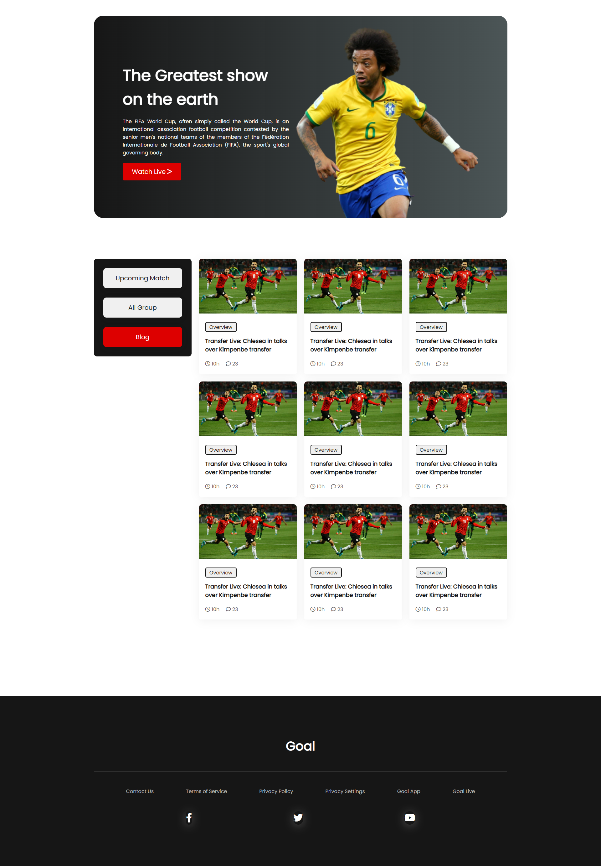 GitHub - khalid-Ibne-Hussain/world-cup: Responsive webpage for Desktop, Tablet and mobile device