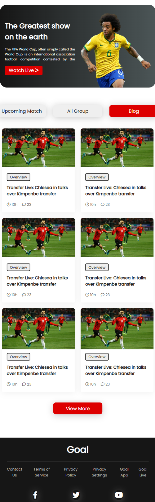 GitHub - khalid-Ibne-Hussain/world-cup: Responsive webpage for Desktop, Tablet and mobile device