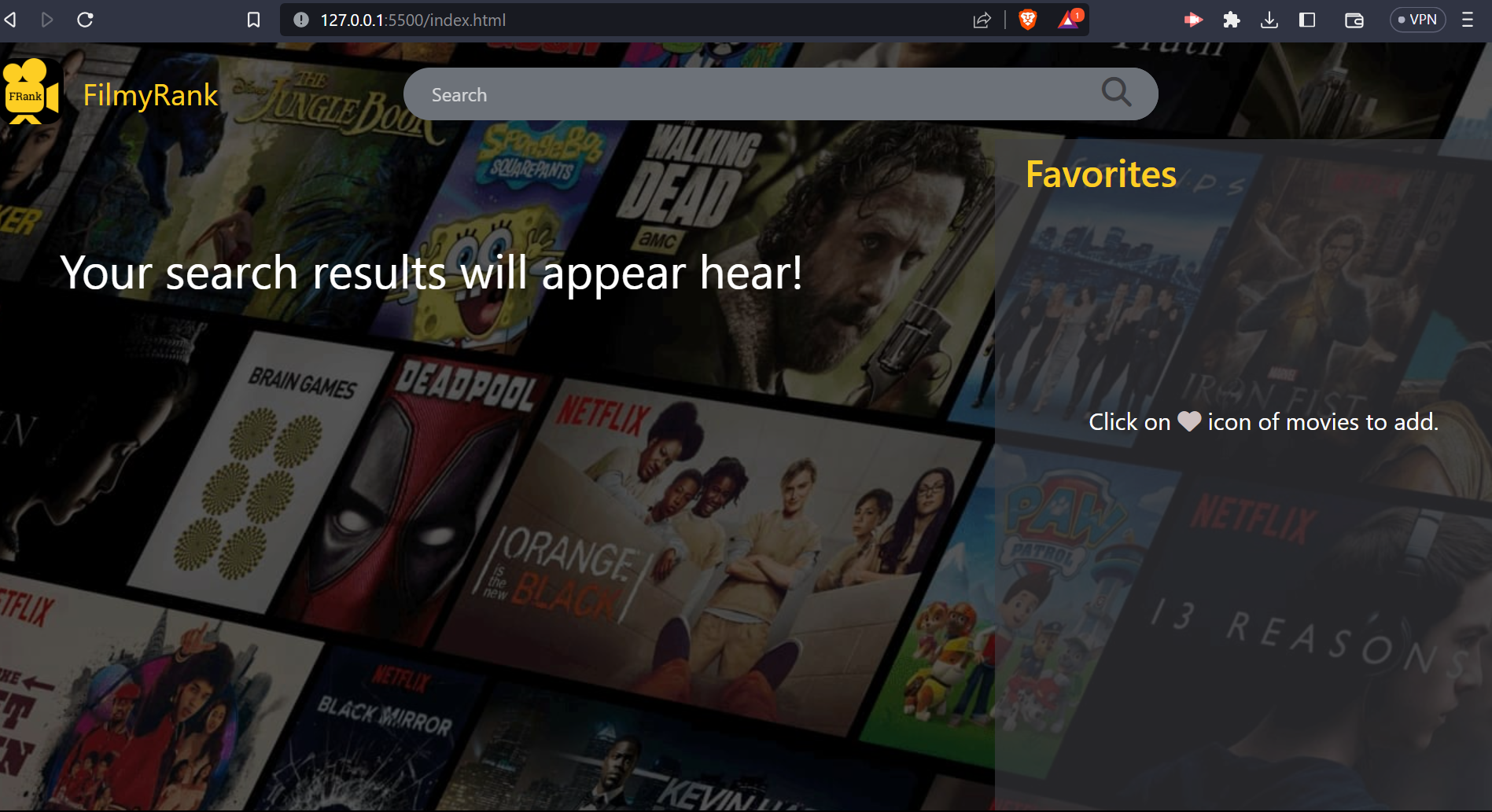 GitHub - Harshita043/FRank-IMDB-clone: FilmyRank | FRank is a mini clone of IMDB using HTML ...