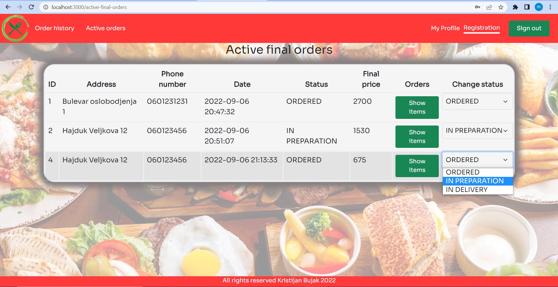 GitHub - bujakkristijan/food-ordering-app: This is my Bachelor project ...