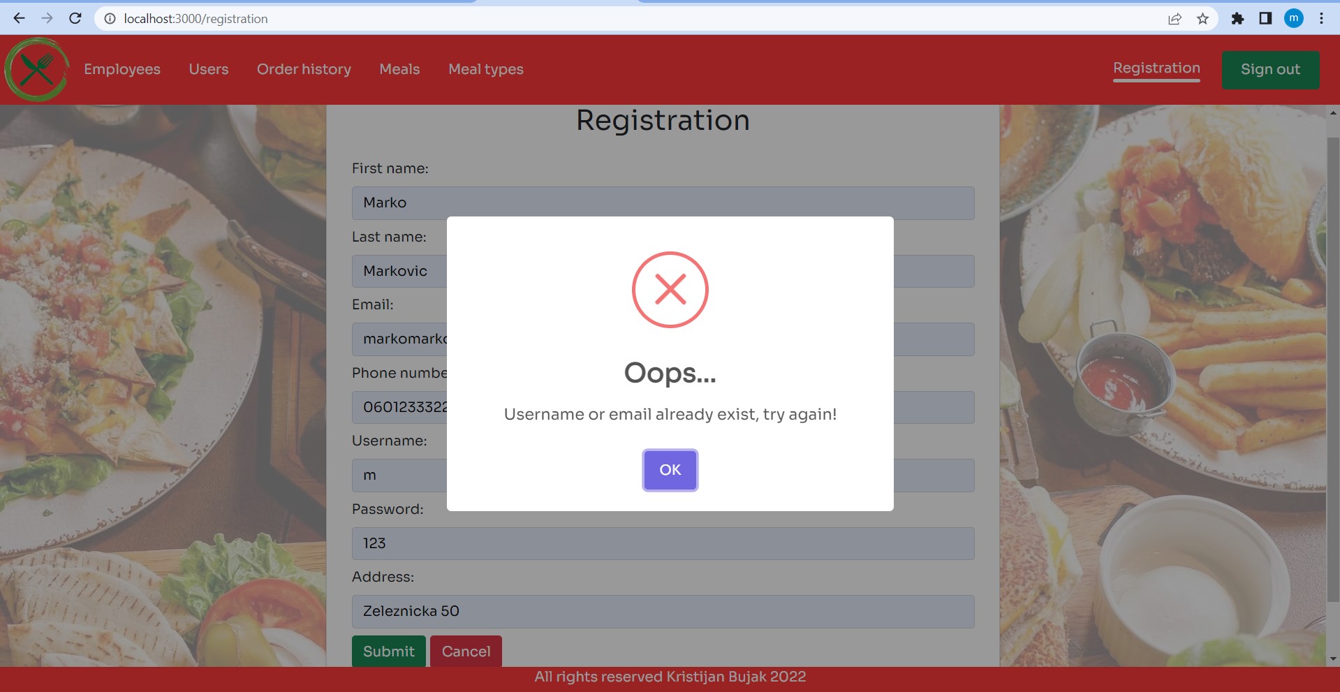 GitHub - bujakkristijan/food-ordering-app: This is my Bachelor project ...