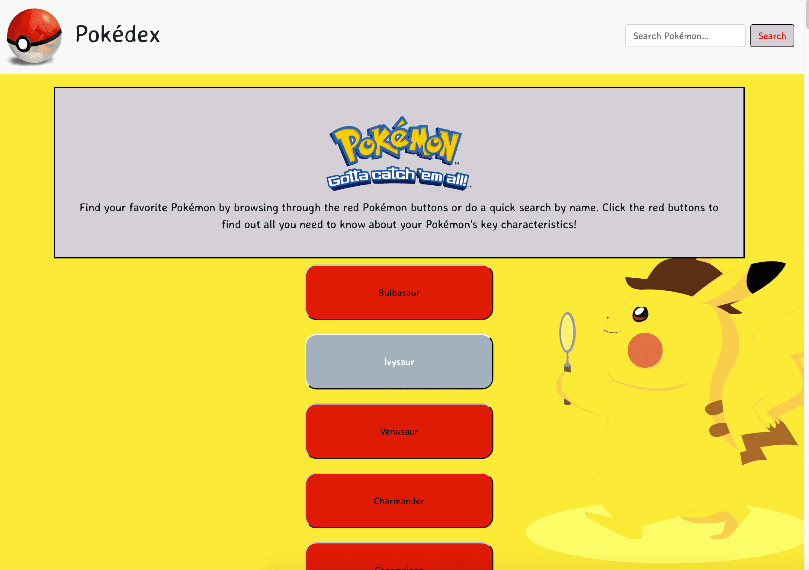 GitHub - halatinn97/pokemon-js-app: This project represents the ...