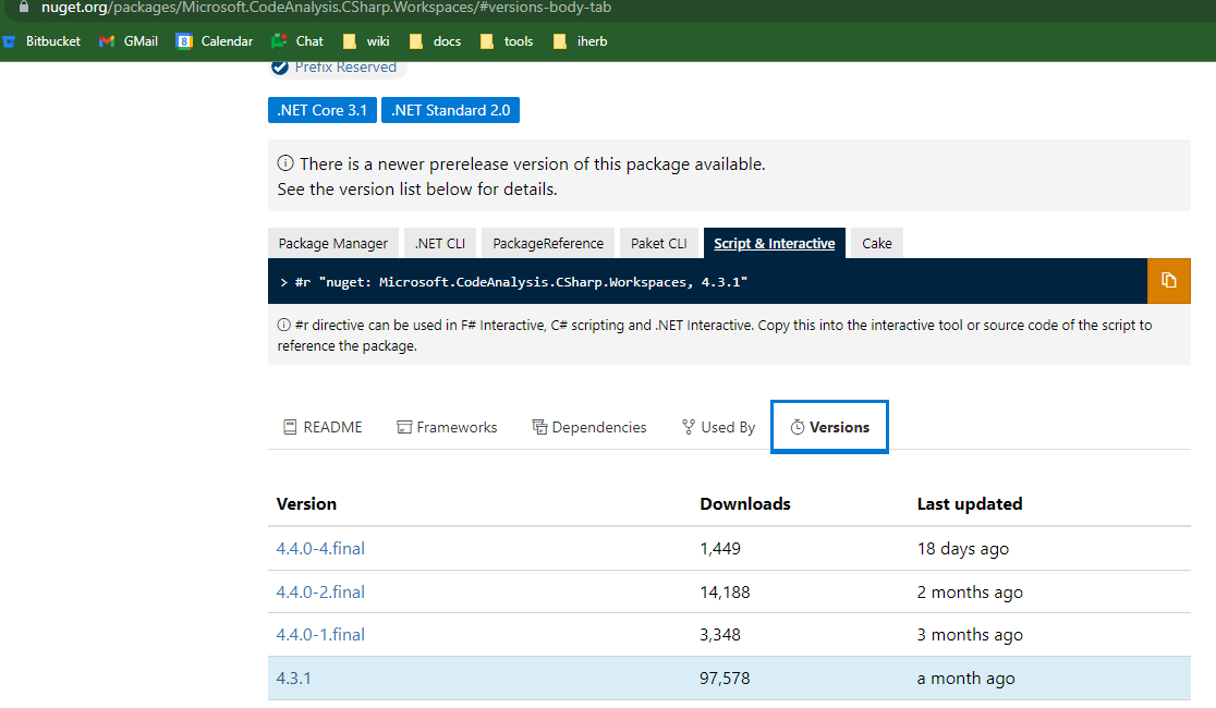 Question: nuget package release schedule · Issue #65295 · dotnet/roslyn · GitHub