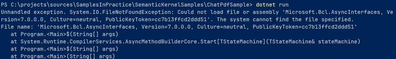 Could Not Load File Or Assembly `microsoft Bcl Asyncinterfaces` Exception · Issue 2953