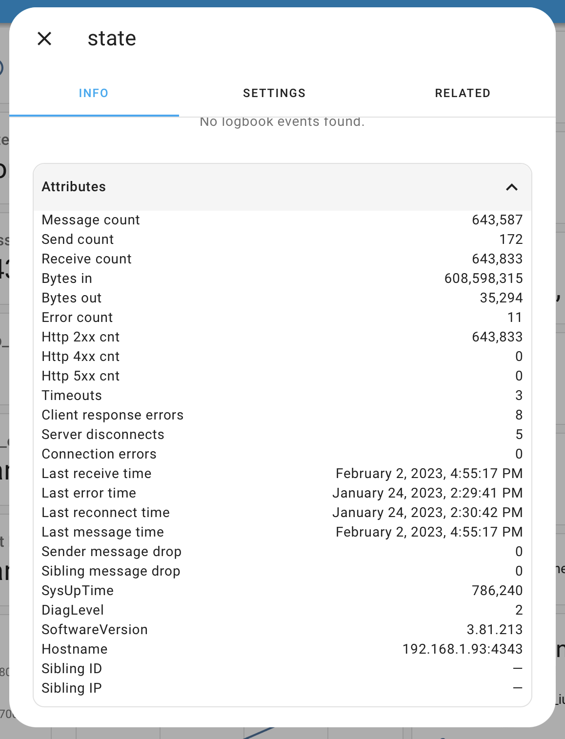 HASS diagnostic performance counters to enable quicker troubleshooting · home-assistant ...
