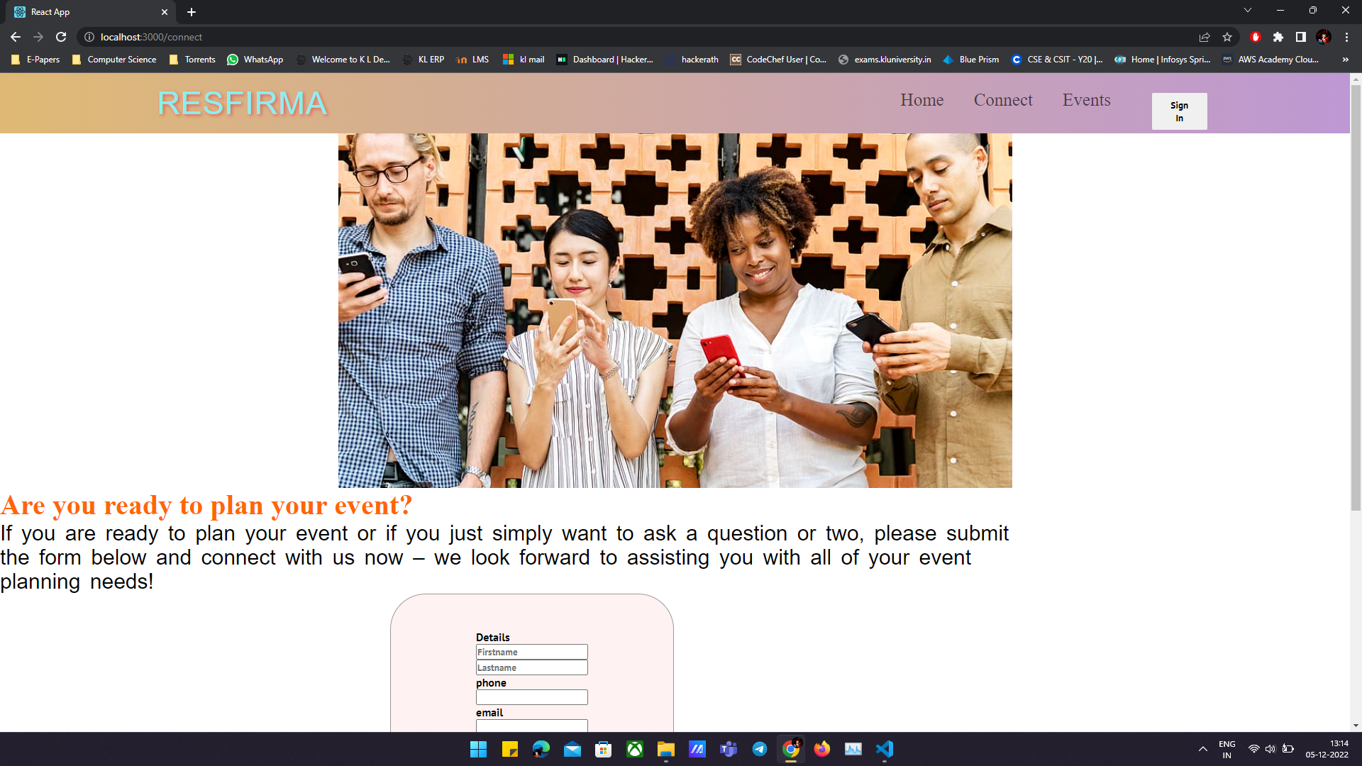 GitHub - 2000030136/Event-Management-System-SDP1-
