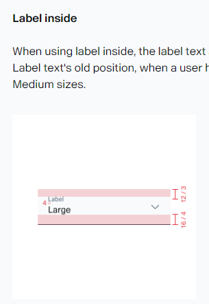 Dropdown label and text placement · Issue #550 · scania-digital-design-system/sdds · GitHub