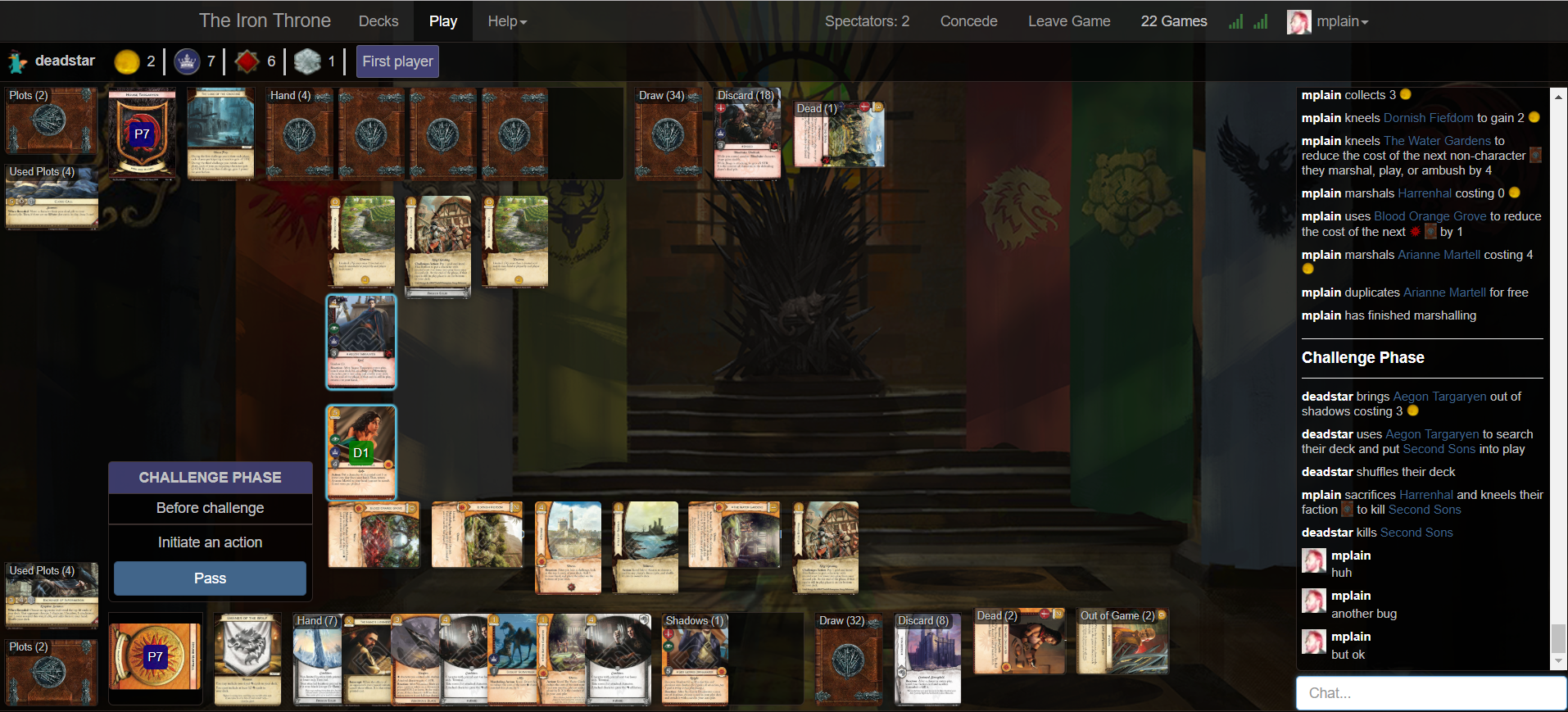 Harrenhal (white) + Aegon Targaryen · Issue #2129 · throneteki/throneteki · GitHub