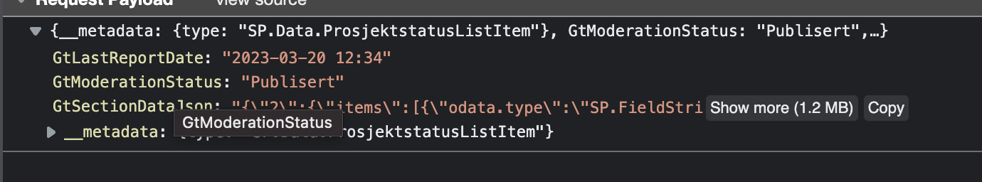 Feilmelding "Microsoft.SharePoint.Client.InvalidClientQueryException" ved publisering av ...