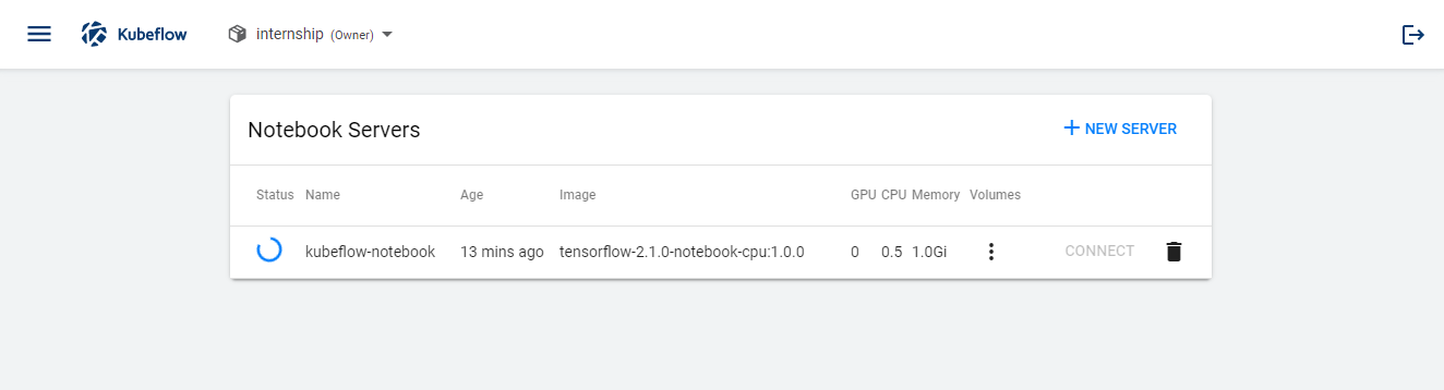 Creating a Notebook Server doesn't end loading. · Issue #3902 · kubeflow/kubeflow · GitHub