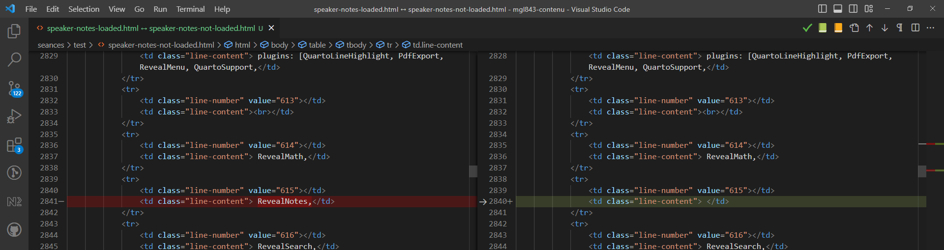 Quarto Preview Of Revealjs Sometimes Doesnt Have Speakerview When `multiplex True` · Issue
