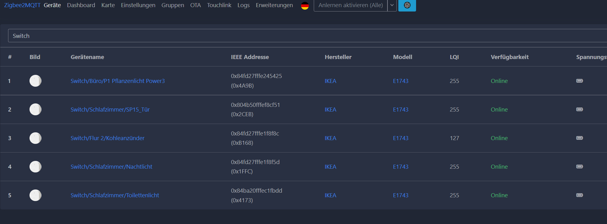 Dashboard not showing all devices · Issue #16165 · Koenkk/zigbee2mqtt · GitHub