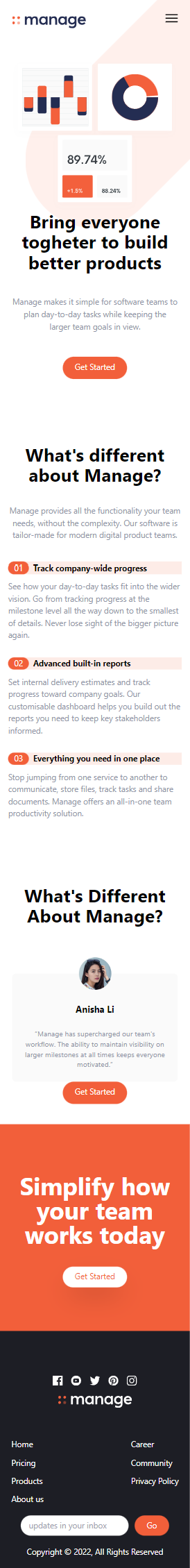 GitHub - ugabb/Manage-Landing-Page
