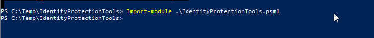 Module not importing correctly. · Issue #3 · AzureAD/IdentityProtectionTools · GitHub
