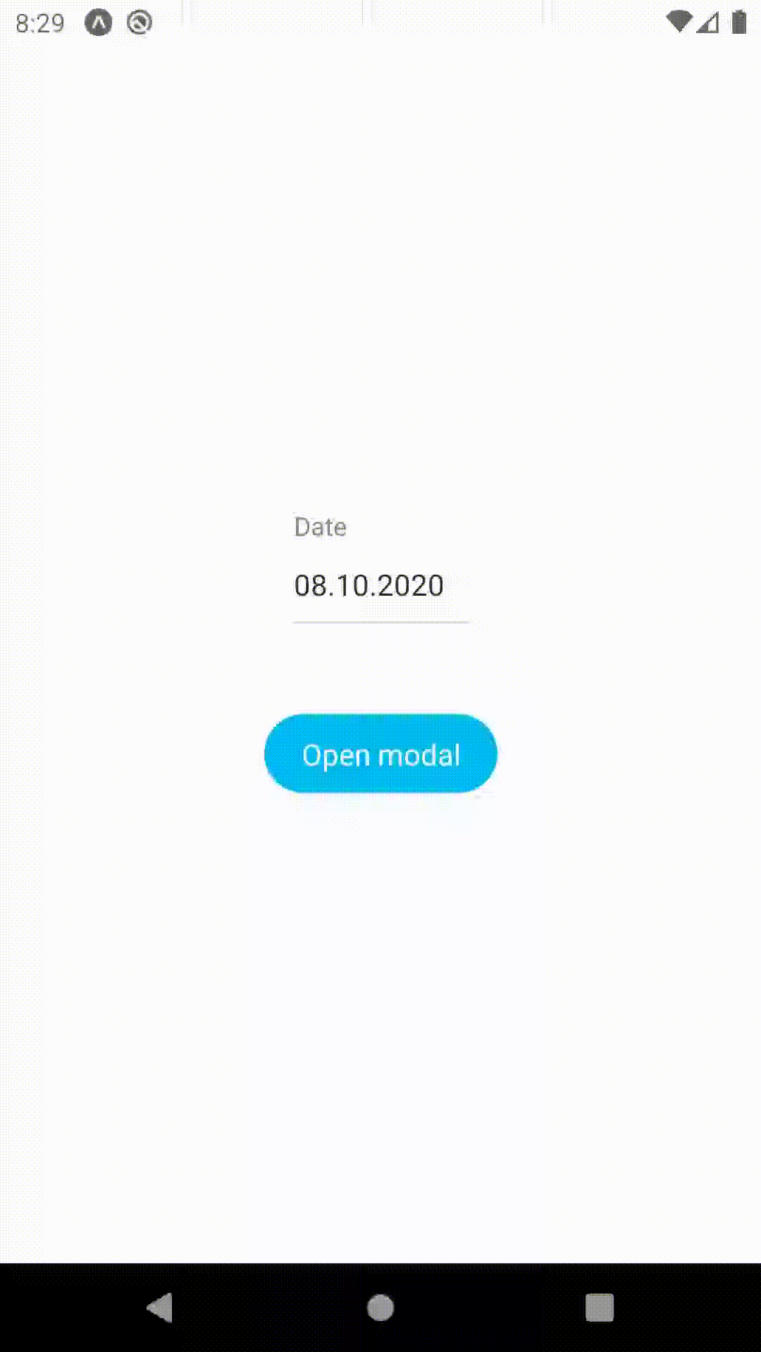 DateTimePicker modal opens when another Modal is opened on Android ...